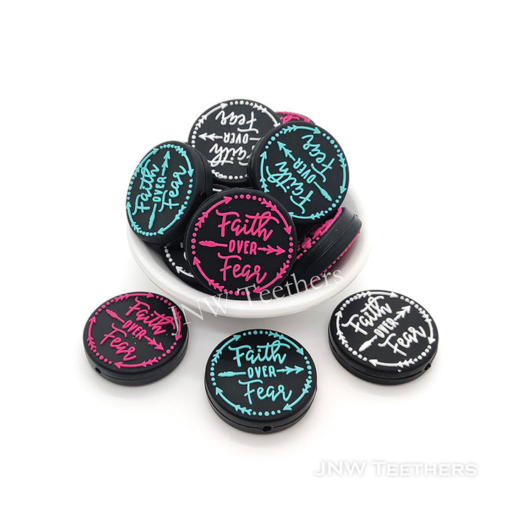 Faith Over Fear Silicone Focal Beads