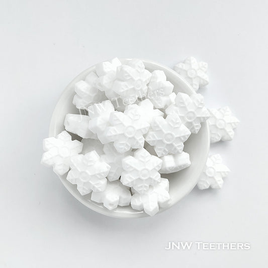 Silicone Snowflake - 10 Beads